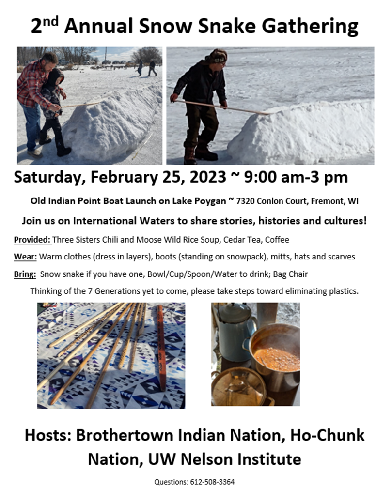 News Flash – the 2nd Annual Snow Snake Event is a go!