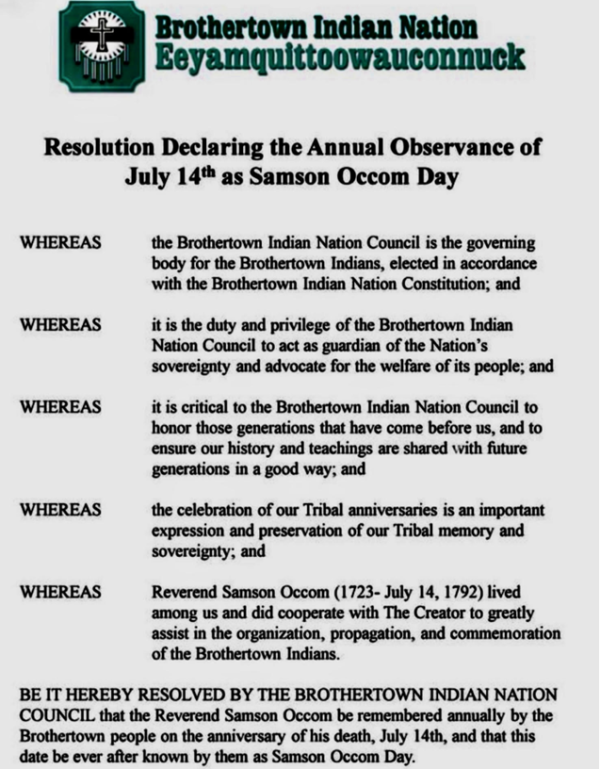 Remembering Samson Occom